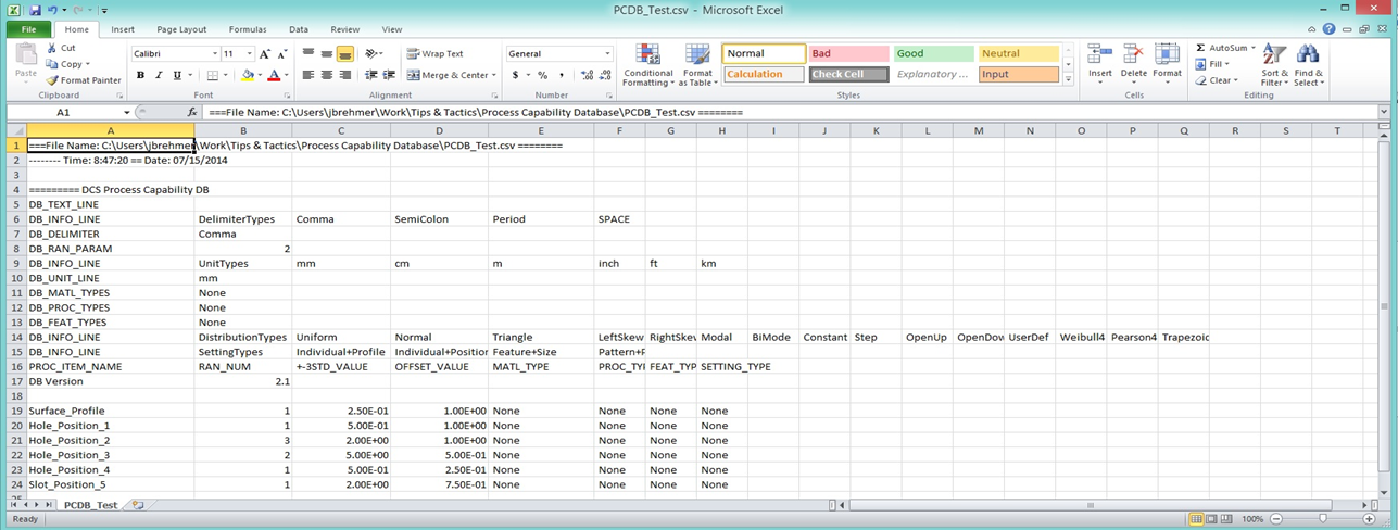 3DCS Process Capability Database - Making Tolerance Simulation Real
