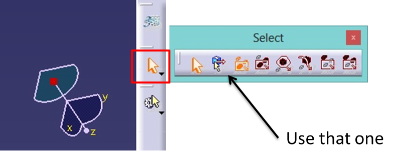 CATIA V5 Selection Trap, Get to Those Hard to Reach Places