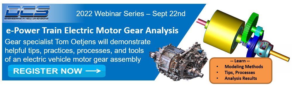 e-PowerTrain Electric Motor Gear Analysis