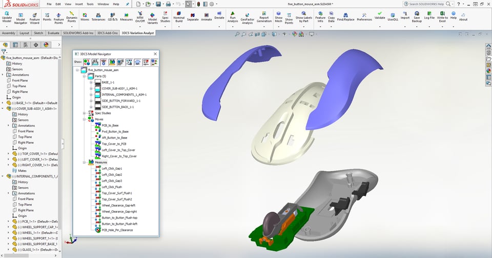 SOLIDWORKS Tolerance Analysis -- See the NEW Integrated Manufacturing Simulation Tool 3DCS