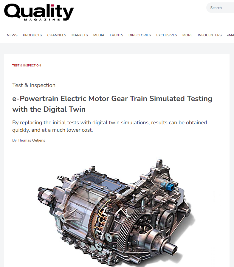 DCS Featured in Quality Magazine - e-Powertrain Electric Motor Gear ...