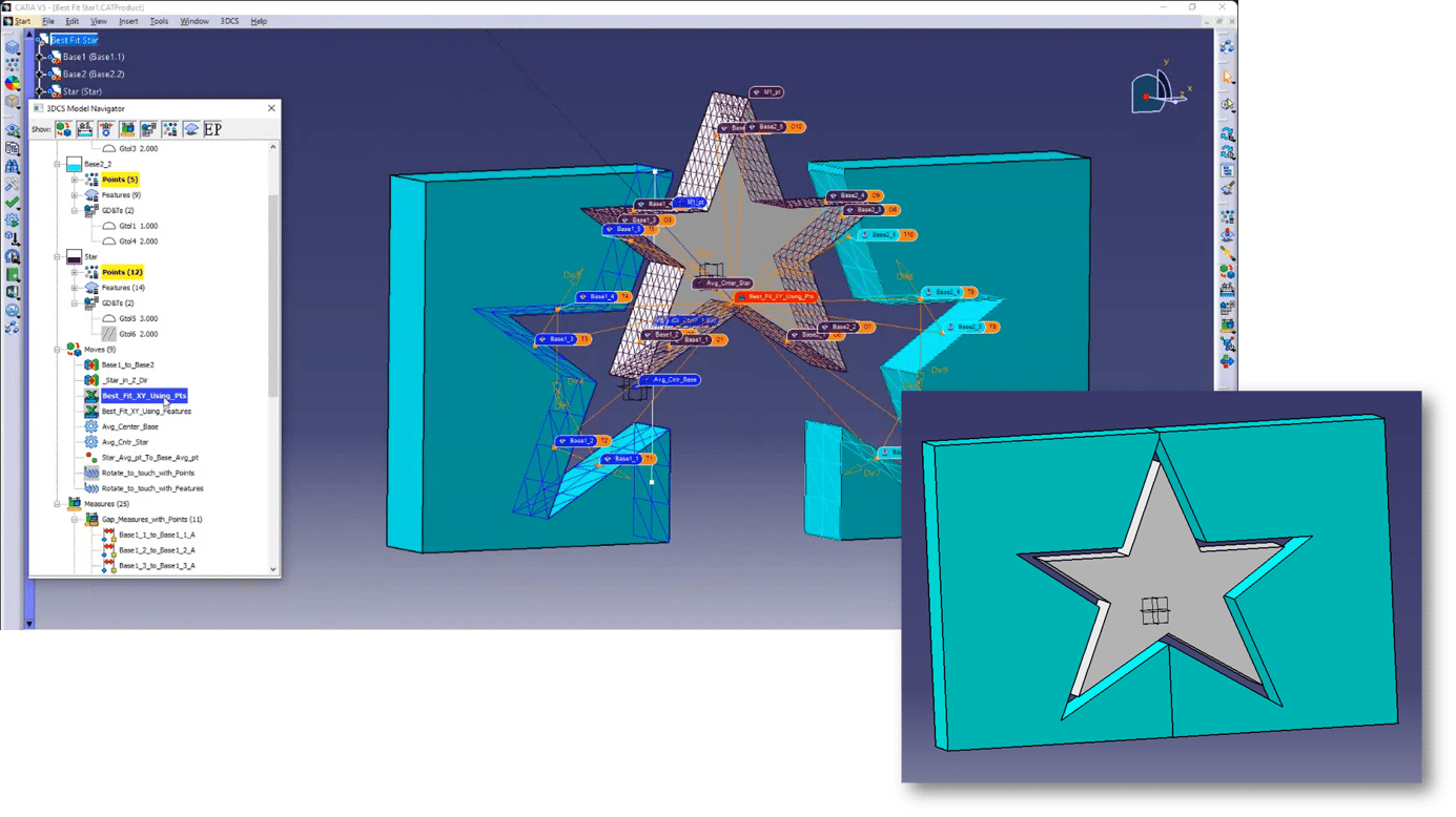 3DCS Best Fit and Optics Analysis - Beam Direction, Optical Sensors ...