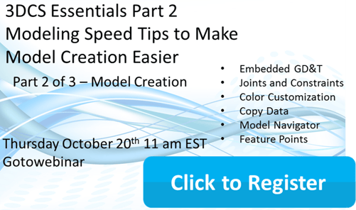 3DCS Essentials Webinar Pt 2- Speed Tips for Faster Modeling (CATIA, NX ...